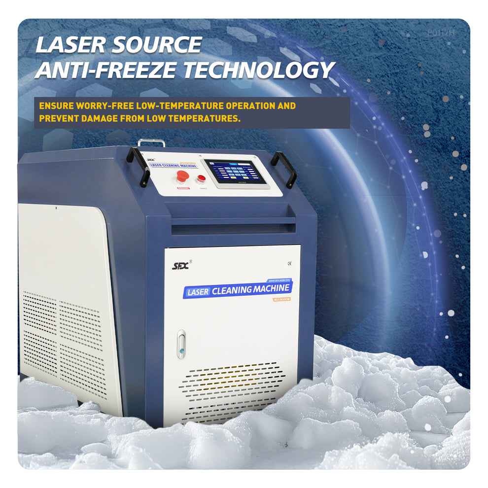 SFX 3000W Laser Rust Removal 400mm Scan Range Laser Cleaning Machine w ...