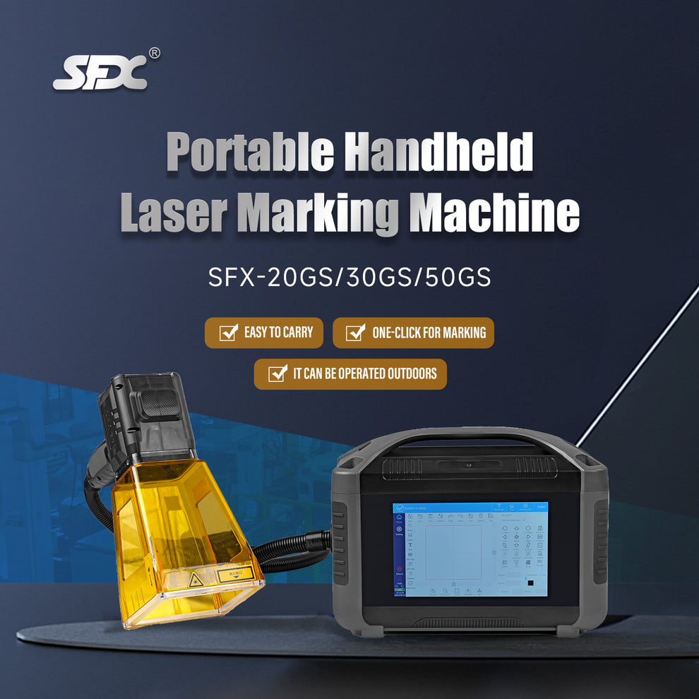 SFX Handheld Fiber Laser Engraver 20W 30W 50W Portable Laser Marking M ...