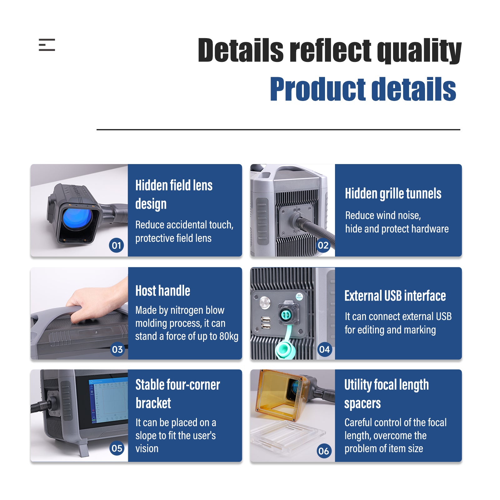 SFX Handheld Fiber Laser Engraver 20W 30W 50W Portable Laser Marking M ...